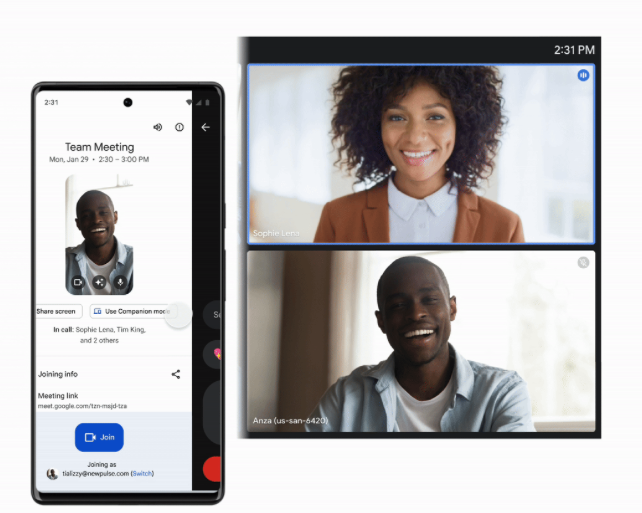 Google Meet ‘Companion Mode’ Now on Mobile, For Large or Individual Joiners