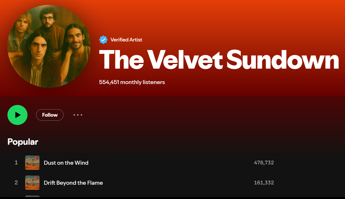 The Velvet Sundown Goes Viral on Spotify, Raises Concerns on AI Content The Velvet Sundown Goes Viral on Spotify, Raises Concerns on AI Content