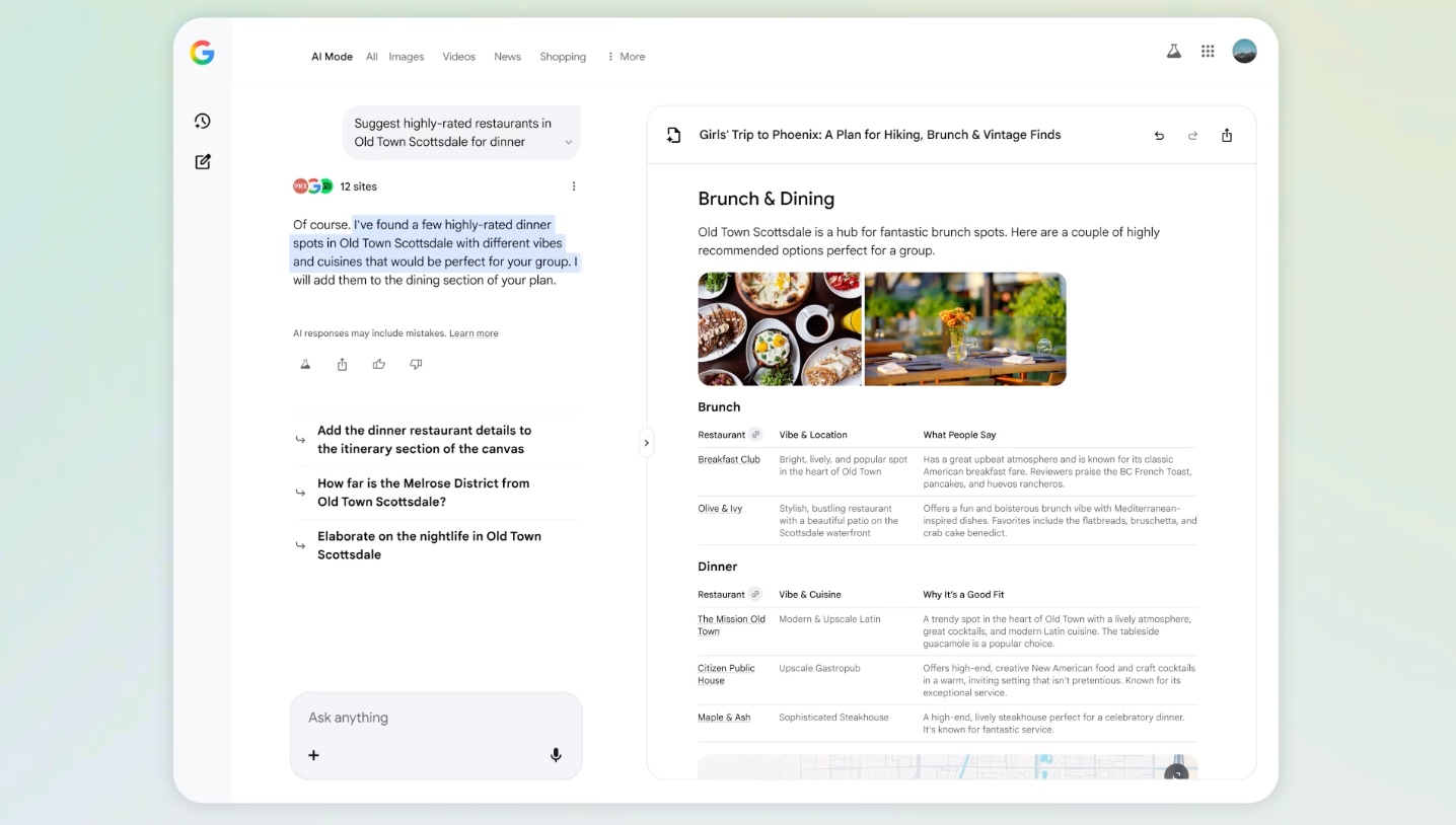Google AI Mode Adds New Travel Features to Help You Book Flights, Plan ...